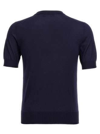 Dolce & Gabbana Silk Crew Neck Sweater - Blue