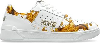 Versace Jeans Couture Homme, Chaussures, Blanc, Taille: 45 EU Baskets &agrave; motif Barocco