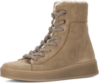 Gabor Damen Chelsea Boots, Frauen Stiefeletten,Moderate Mehrweite (G),Stiefel,Bootee,Booties,halbstiefel,Wood/Rabbit (Mic),40.5 EU / 7 UK