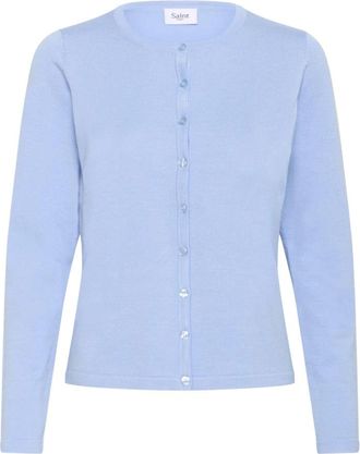 Saint Tropez Femme, Pulls, Bleu, Taille: 42 FR Cardigans