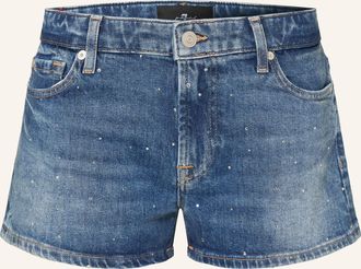 7 For All Mankind Jeansshorts blau