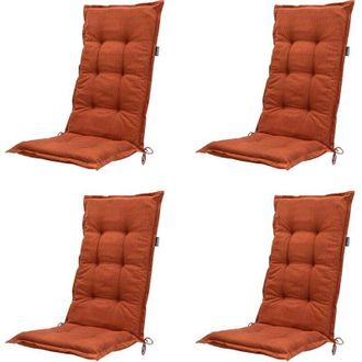 Allibert Kissen hoch Basic 4er-Set terra ca.123 x 50 cm, 50% Baumwolle / 50% Polyester