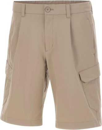Herno Homme, Shorts, Beige, Taille: XL Pleat-detail Cargo Shorts