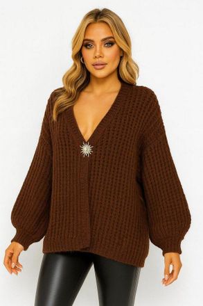 Worldclassca Cardigan WORLDCLASSCA Strickjacke Cardigan Winter Herbst Strickpulllover Knopf Neue Kollektion - Stilvolle und gemütliche Strickmode für Damen