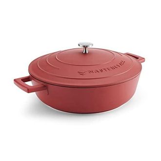 MasterClass MasterClass Casserole peu profonde avec couvercle, de la cuisinière au four en passant par la table, ultra légère, conduction optimale de la chaleur, 