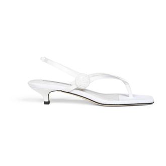Toteme Slingback Satin Flip Flops - - Shoes - Damen - Beige - 41 EU