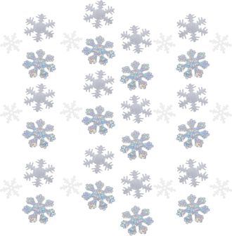 Artibetter 300st&uuml;cke Schneeflocken Konfetti f&uuml;r Weihnachten Deko-konfetti Weihnachtsdeko mit Schneeflocken Konfetti f&uuml;r Bastelprojekte und Feiern