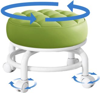 Generico Stuhl mit Rollhocker, tragbar, funktional, um 360&deg; drehbar, hohe Leistung, Montage f&uuml;r K&uuml;che, Spa, Bar, Zuhause, vielseitig einsetzbar, f&uuml;r den Innen-