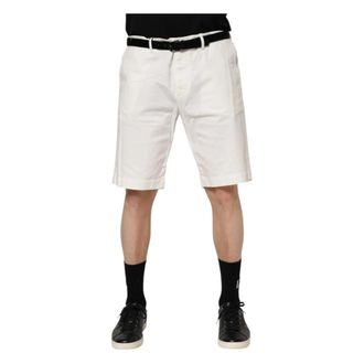 Dolce & Gabbana Wei&szlig;e Baumwoll-Stretch Herren Freizeitshorts - - Shorts - Herren - Wei&szlig; - 5XL