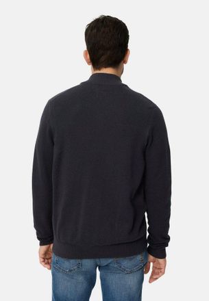 Camel Active Strickjacke Strickjacke mit Stehkragen Langarm Stehkragen