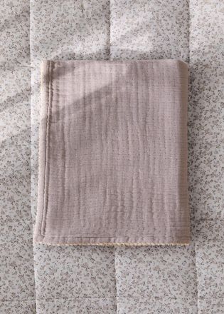 Mango Couverture enfant finitions contrast&eacute;es gris - Home - 70X100cm - MANGO HOME