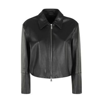 Dondup Femme, Vestes, Noir, Taille: 36 FR Leather Jacket