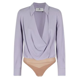 Elisabetta Franchi Camicia a Body - - Tops - Damen - Lila - L