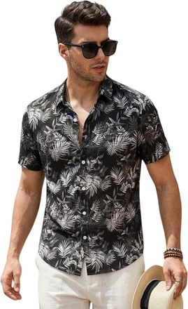 A|X Armani Exchange Hemd f&uuml;r Herren, Regul&auml;r, kurz&auml;rmlig (Gr&uuml;n)