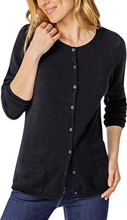 Damart Cardigan Pur Cachemire Femme Noir Taille 42/44