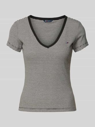 Tommy Jeans Slim Fit T-Shirt aus Baumwoll-Mix