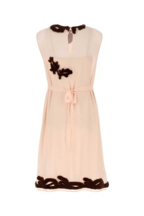 Prada Womens Dress Pink Silk