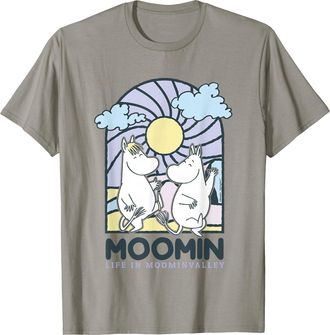 Moomin Buntglas-Stil Leben im Moominvalley Licht T-Shirt