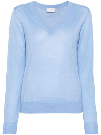 P.A.R.O.S.H. Fein gestrickter Linfa Pullover - Blau