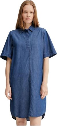 Marc O'Polo Femme, Robes, Bleu, Taille: 36 FR Mini Shirt Dress