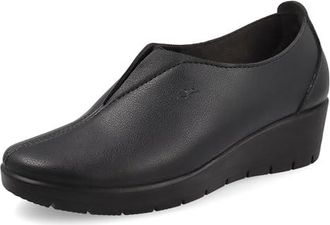 FLY FLOT Femme Scarpa Donna in Microfibra Elasticizzata, Inserto Elastico, Sottopiede Memory Estraibile, Suola Poliuretano Piumatec Basket, Noir, 39 EU