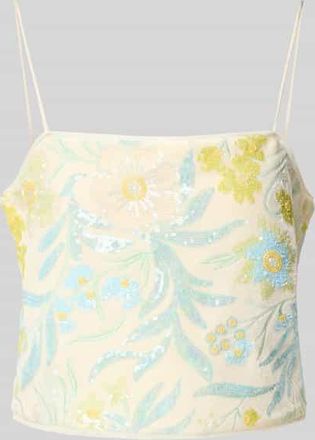 Baum Und Pferdgarten Top mit Allover-Pailettenbesatz