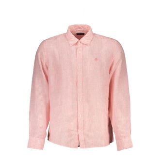 North Sails Homme, Chemises, Rose, Taille: XL Chemise &agrave; rayures avec col fran&ccedil;ais