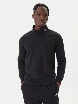 Kappa Rollkragenpullover Authentic Olvea 341X8EW Schwarz Comfort Fit