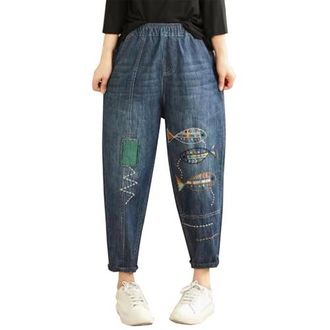 Generic Jean amincissant pour femme, pantalon d&eacute;t&eacute; taille haute extensible avec poches, pantalon Palazzo confortable Y2K, jean d&eacute;contract&eacute; pour un usage quoti