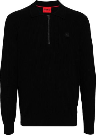 HUGO BOSS Langärmeliges Sweatshirt - Schwarz