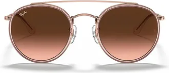 Ray-Ban Round Double Bridge Rb3647N - unisex - Accessoires - Orange - Taille: 51 MM