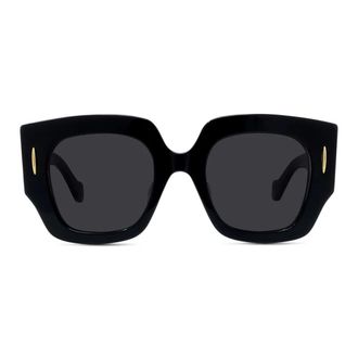 Loewe Elegante Oversize Sonnenbrille Schwarz Acetat - - Accessories - Damen - Schwarzk - ONE SIZE