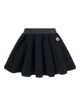 Moncler Girls Enfant Skirt Black Polyester; Lining: Polyamide