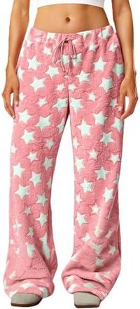 Generic Pantalon pour femme avec imprim&eacute;, d&eacute;contract&eacute;, pantalon de loisirs, pantalon de sport, pantalon ample, pantalon court pour femme 2 en 1, Rouge past&egrave;qu