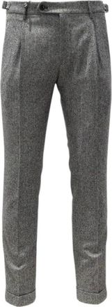 Berwick 1707 Homme, Pantalons, Gris, Taille: M Retro Pantalons