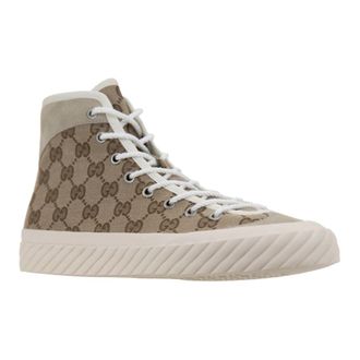 Gucci Herren Schn&uuml;rsneaker - - Shoes - Herren - Beige - 40 1/2 EU