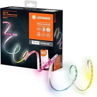 Ledvance SMART+ WIFI OUTD FLEX 5M LED-Streifen, weiß, 14W, 850lm, warm- bis kaltweiß steuerbar, RGB-Licht, für Außenbereich, App-steuerbar, lange Lebensdauer, 