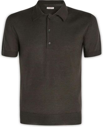 Valentino Garavani Klassisches Poloshirt - - Tops - Herren - Braun - M