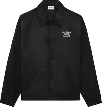 Dr&ocirc;le de Monsieur Homme, Vestes, Noir, Taille: XL Slogan Jacket