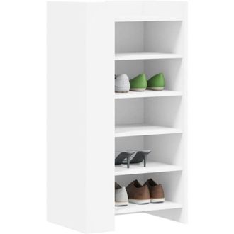 vidaXL vidaXL Armoire &agrave; chaussures blanc 52x37,5x100 cm bois ding&eacute;nierie