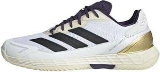 adidas Homme Defiant Speed 2 Tennis Shoes, FTWR White/Core Black/Aurora Plum, 43 1/3 EU