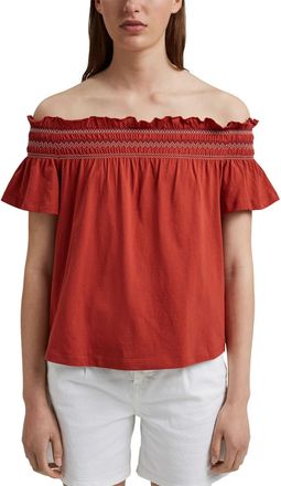 Esprit Damen 061CC1K303 T-Shirt, 805/TERRACOTTA, S