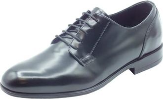 Nero Giardini NeroGiardini E601051UE Diana Noir Chaussures &eacute;l&eacute;gantes pour homme en cuir abrasif avec lacets, Noir, 42 EU