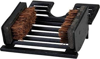 Esschert Design Stiefelknecht Motiv Klassik aus Gusseisen mit B&uuml;rste, ca. 22 cm x 25 cm x 12 cm