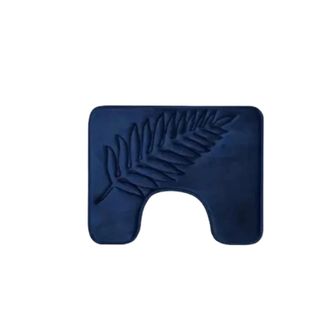Generic 3-teilige Badezimmermatte aus Memory-Schaum, ultraweich und saugf&auml;hig, dick, waschbar, for Toilettenwannen-Set(Blue 40x50cm)