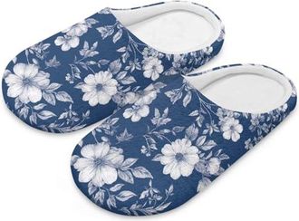 Coloranimal Chaussons de spa pour invit&eacute;s - Jetables et r&eacute;utilisables - Antid&eacute;rapants - Bout ferm&eacute;, Vintage Floral, 38.5/39.5 EU