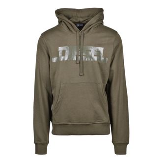 Diesel Herren, Sweatshirts & Hoodies, Gr&uuml;n, MGr&ouml;&szlig;e