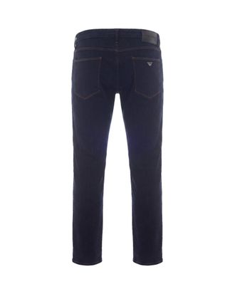 Emporio Armani Dark Rinse Denim Jeans - Navy