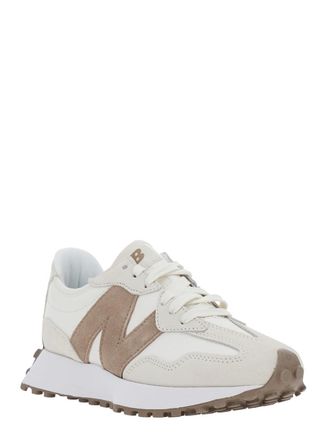 New Balance Unisex Sneakers 327 Beige Tech Fabric Trainers
