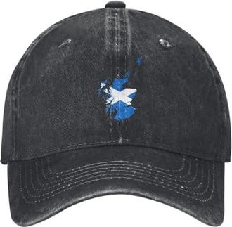 Generic Carte du Drapeau De L&Eacute;cosse Homme Femme Casquette Trucker Respirant Trucker Caps R&eacute;glable Casquettes Snapback pour Ext&eacute;rieur Randonn&eacute;e Toutes Les Sais